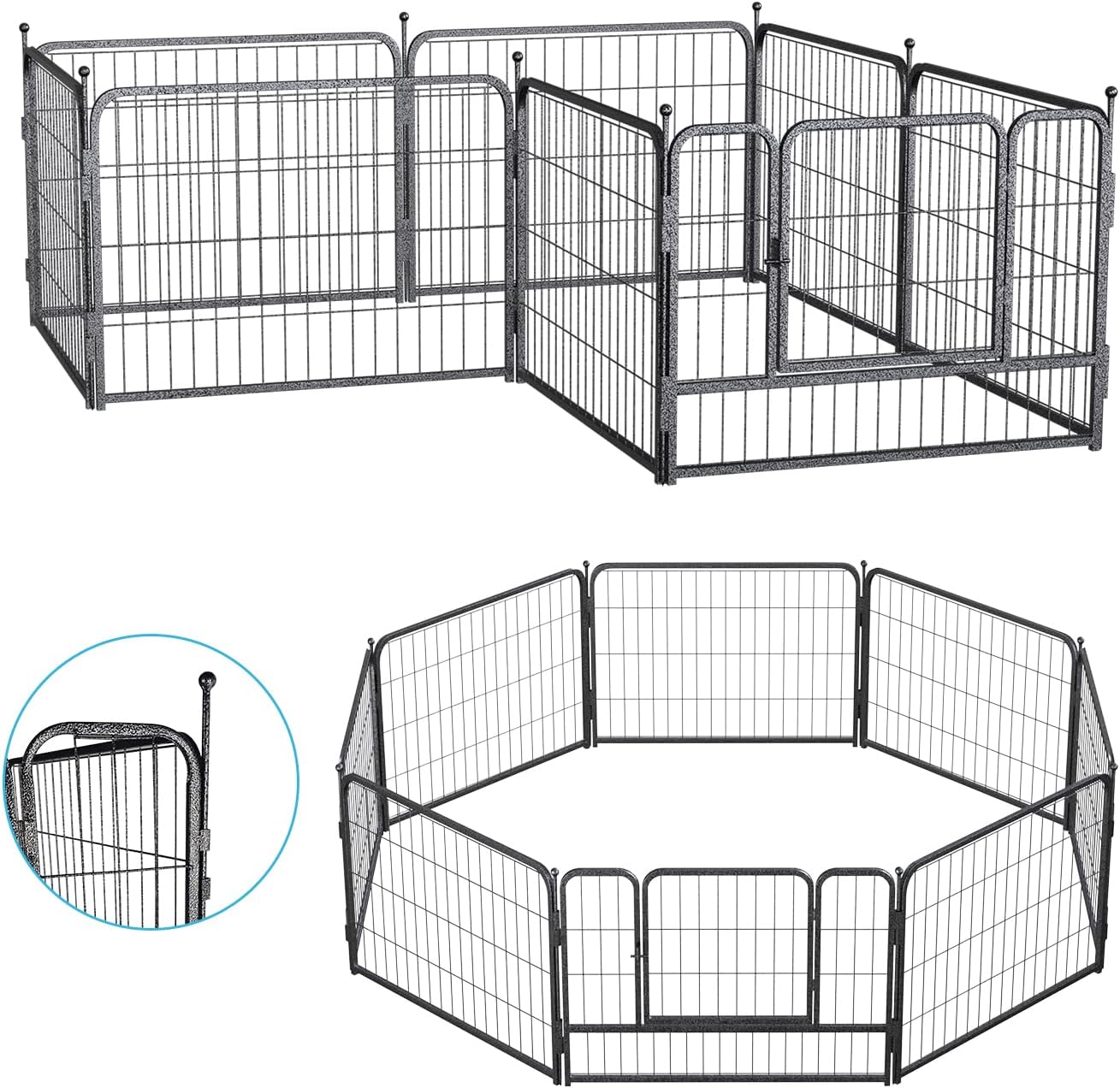Dog Pen, Pet Training Cage Crate, Cat Rabbit Duck House, Indoor and ...