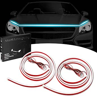 Amazon.com: Kavilin 2 Pcs 71 Inches under Hood led light strip, led ...