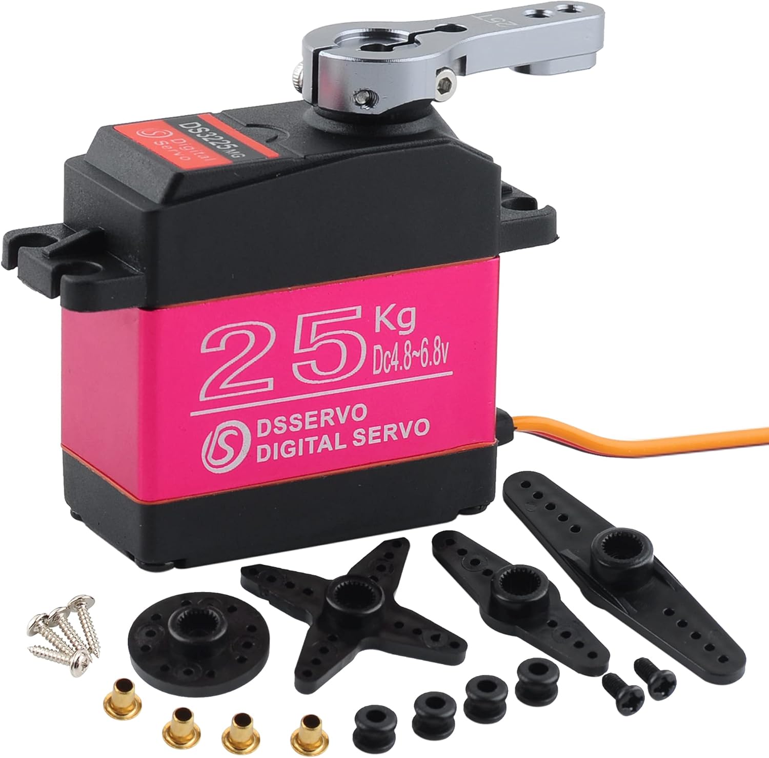 Amazon.com: Stemedu DS3225 25KG High Torque RC Servo, Control Angle 180 ...
