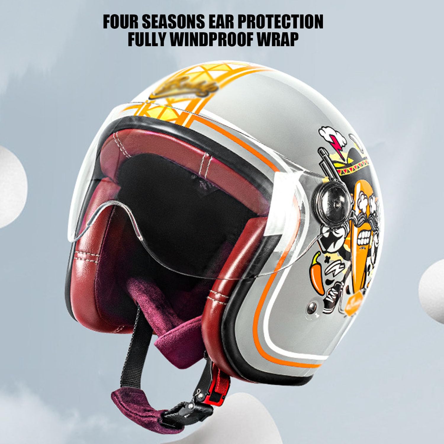 Novelty Half LOW PROFILE NOVELTY MOTORCYCLE HELMET