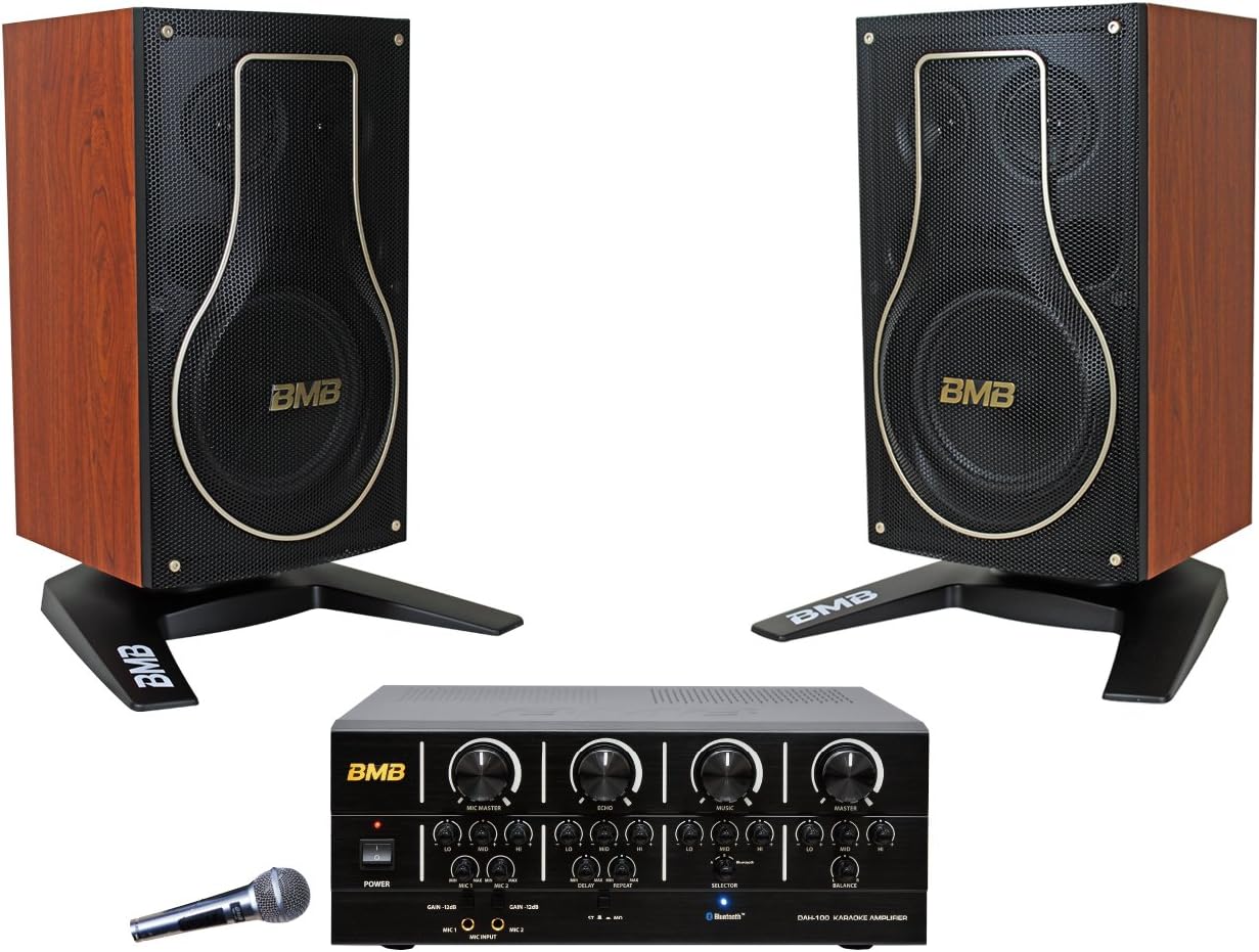 Amazon.com: BMB Basic Package 200W Amplifier w/Bluetooth/3-way Vocal Speakers : Musical Instruments