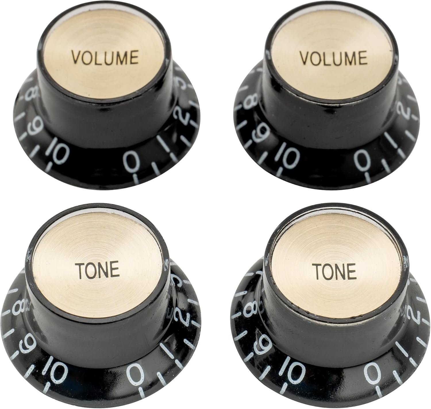 Amazon.com: Musiclily Pro Metric Size Guitar Reflector Knobs Top Hat ...