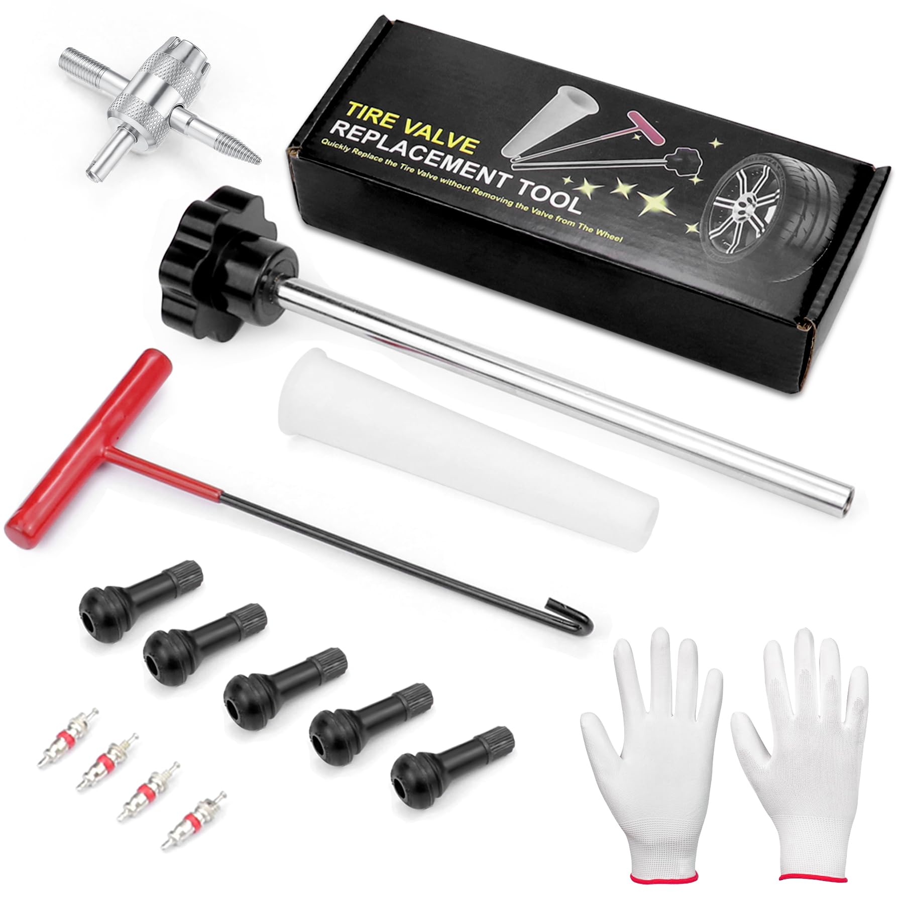 Snapklik.com : KOHUIPU Quick Change Tire Valve Tools - Replace Leaky ...