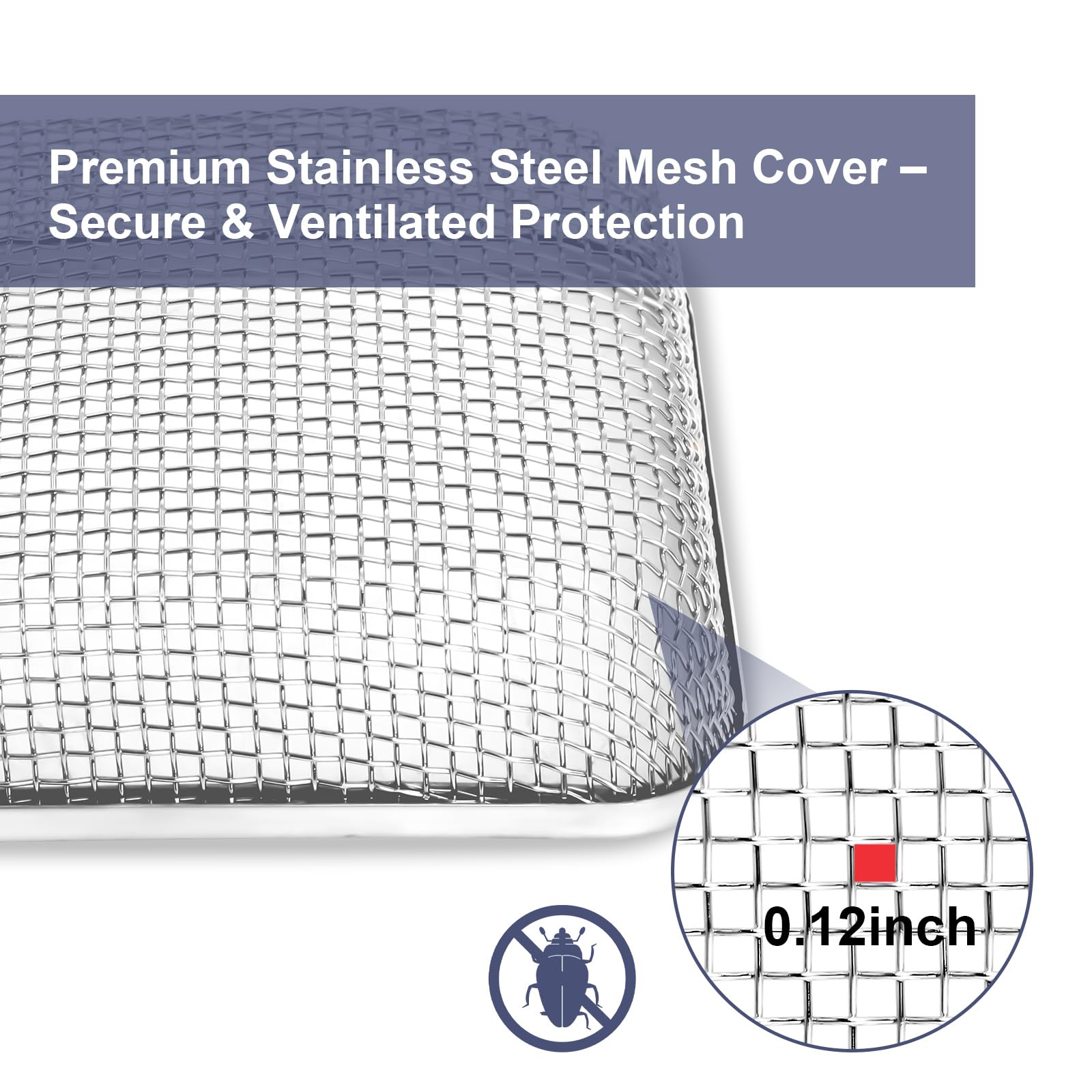 Snapklik.com : RV Furnace Vent Screen For Water Heater Vent Cover, RV ...