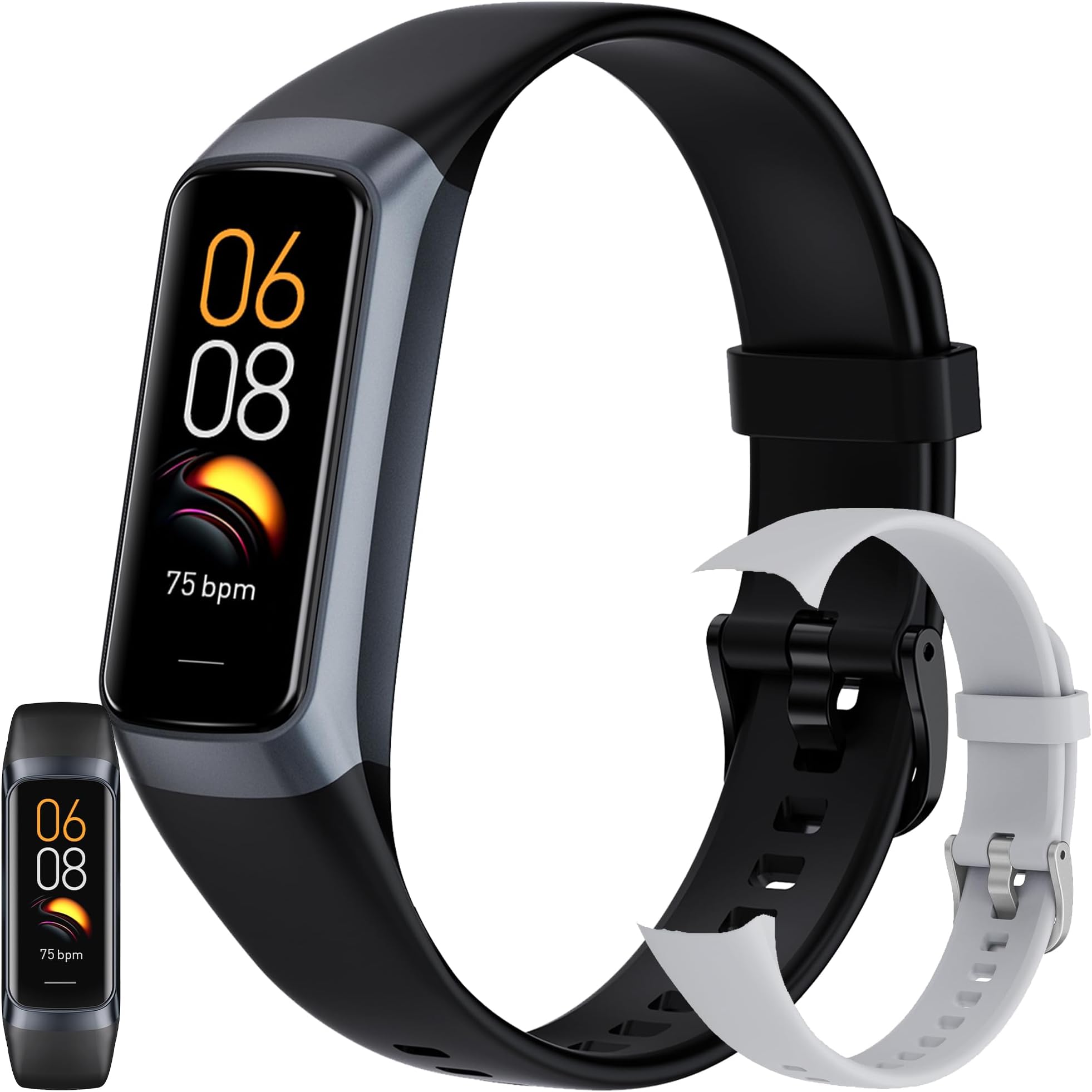 Amazon.com: Smart Watch Fitness Tracker with Heart Rate Monitor, Step ...