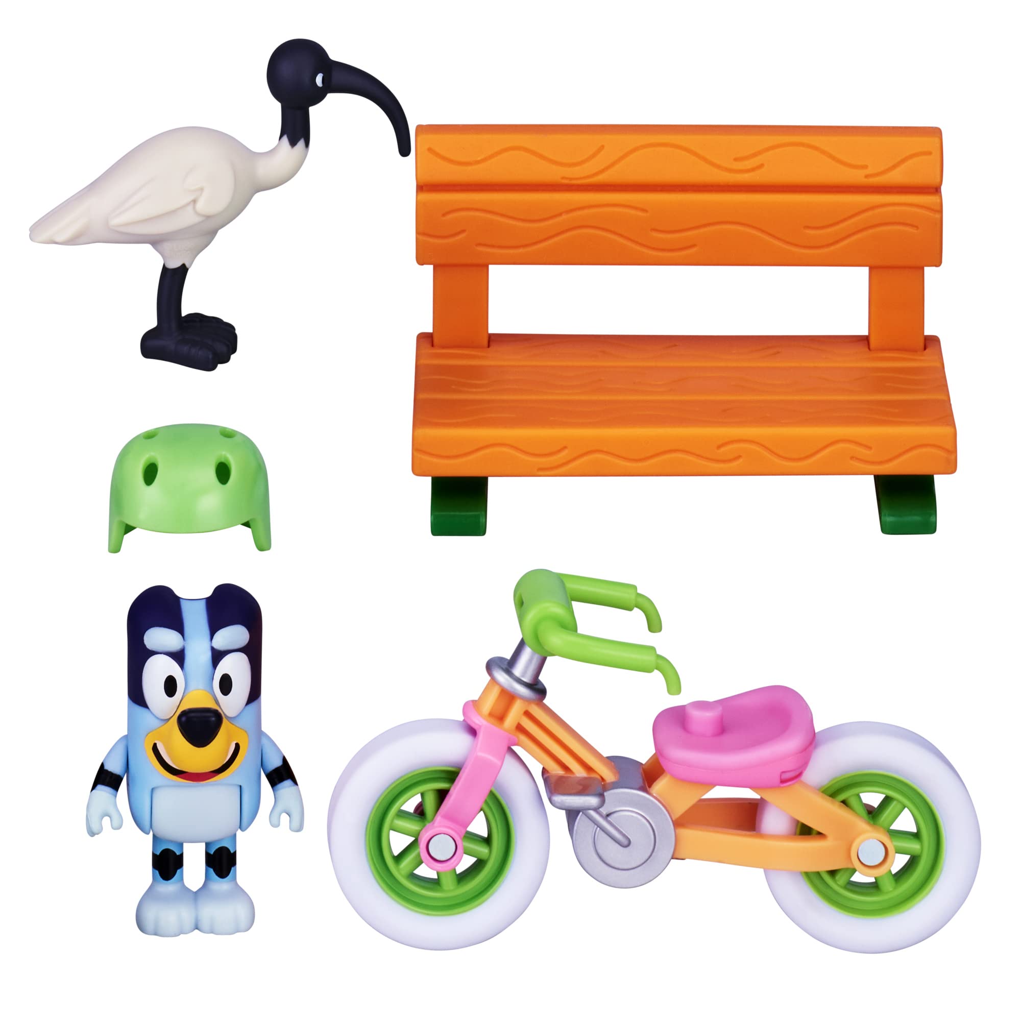 Buy Bluey s Bicycle Playset Official 2 5 3 Inch Collectable Bluey