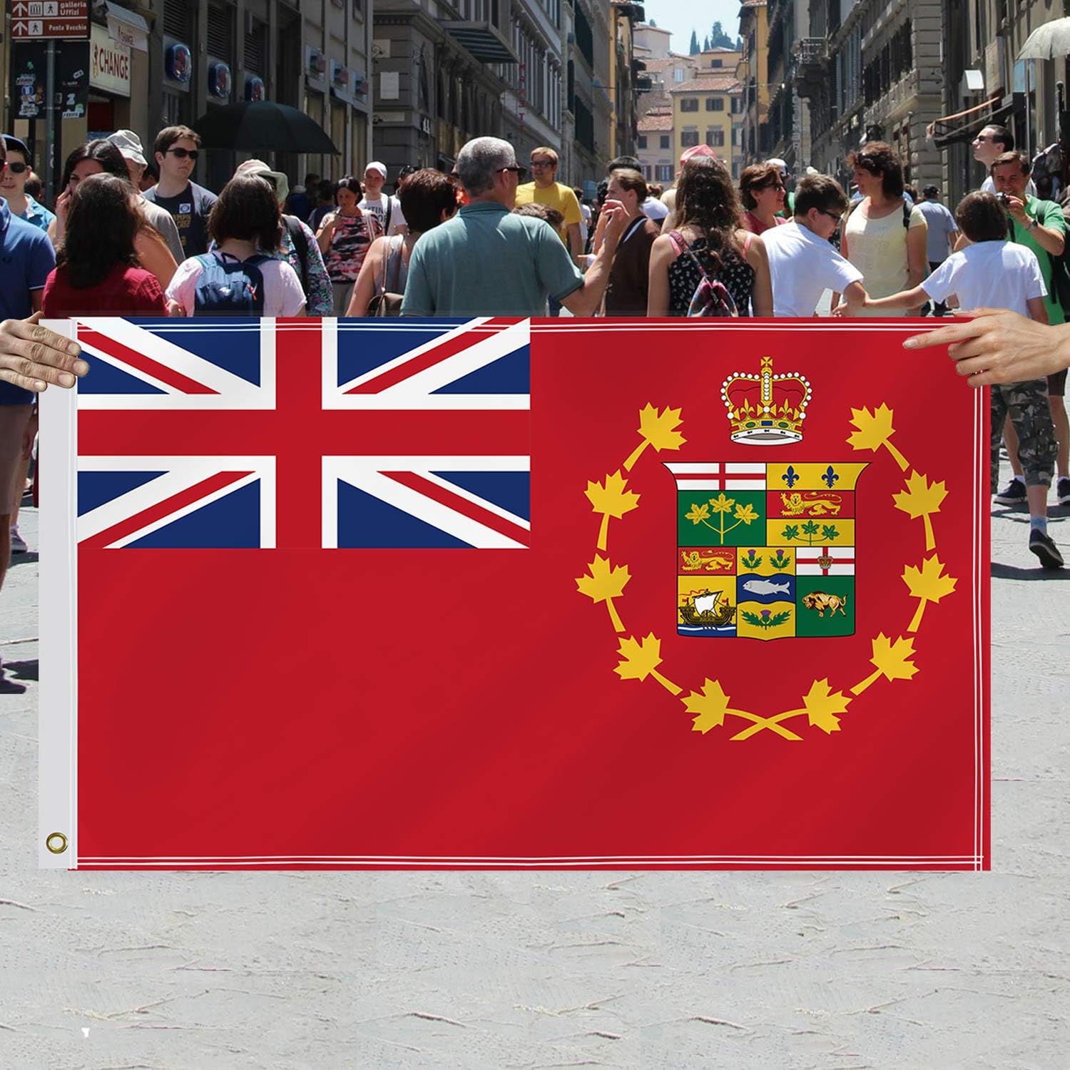 Canada Day Banner 3x5 FT Canadian Royal Red Ensign Flag (1870-1922 ...