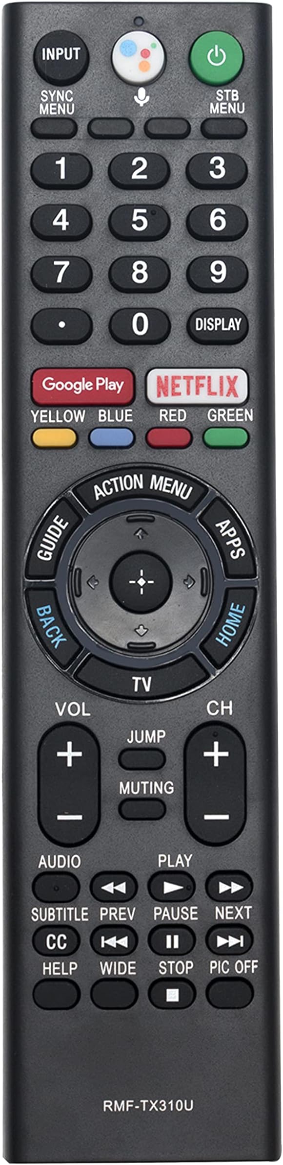 Amazon.com: RMF-TX910U Voice Remote Control Replacement for Sony X77L ...