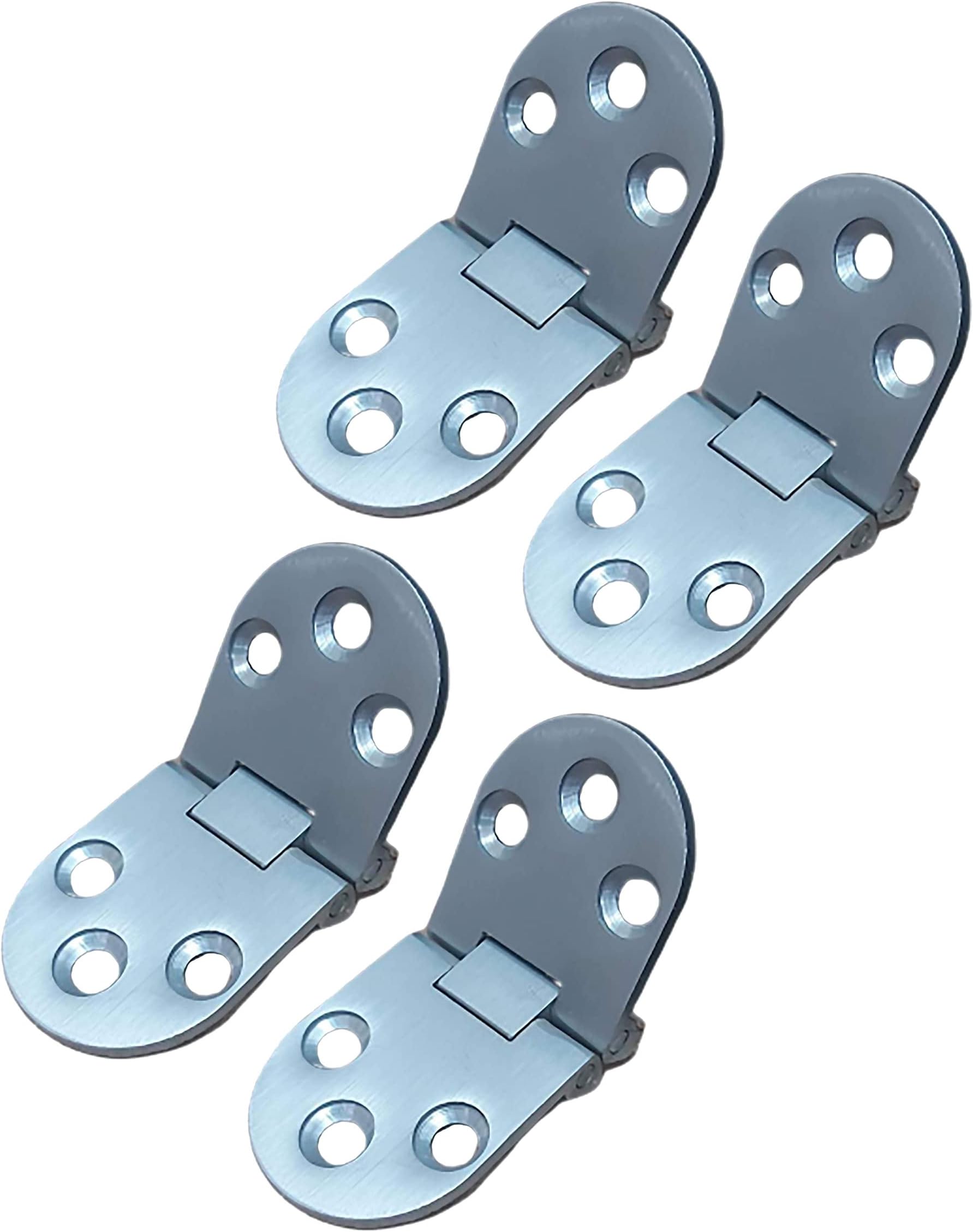 QCAA Solid Brass Table Folding Flip Top Hinge, 2-3/4"x1-3/16", Satin ...