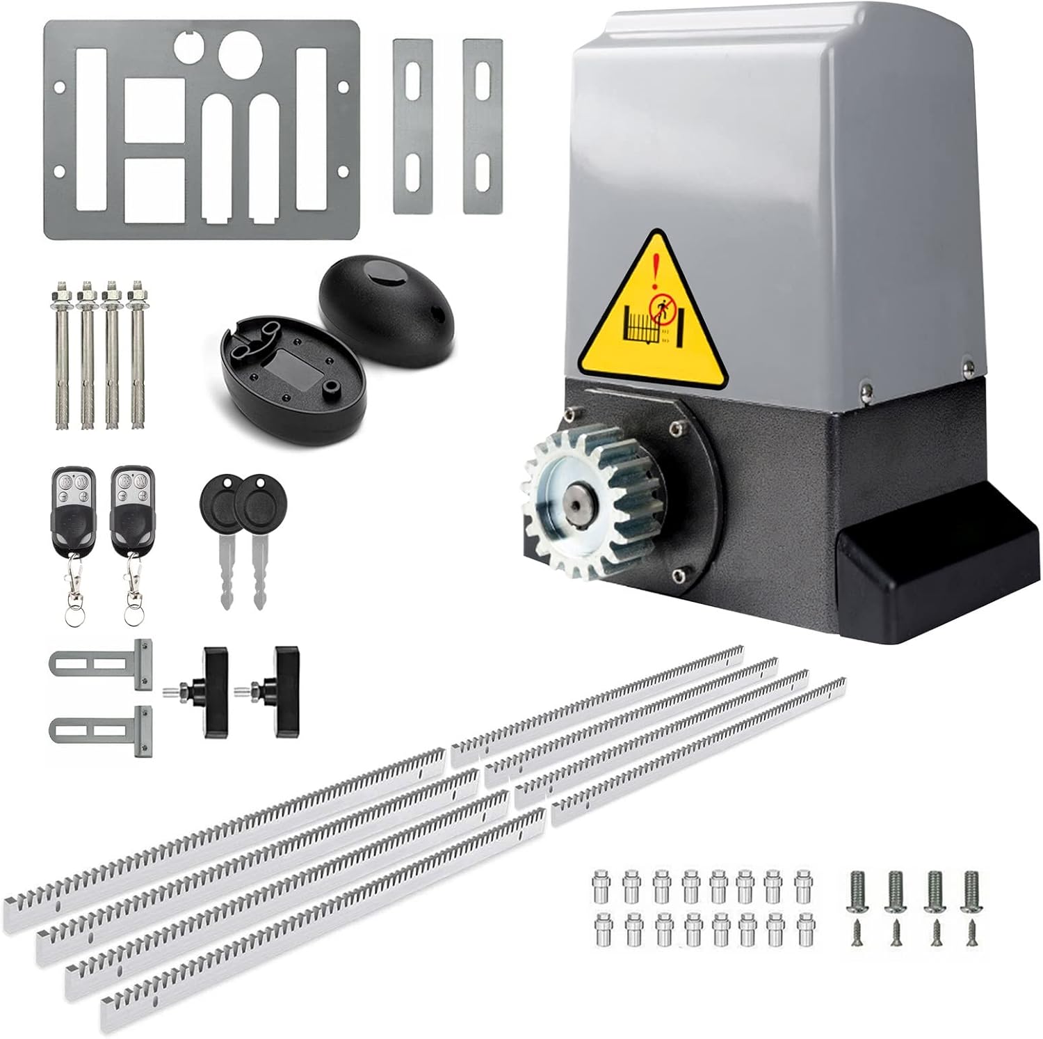 Amazon.com: Blütezeit 1800lb Automatic Sliding Gate Opener Rack Drive ...