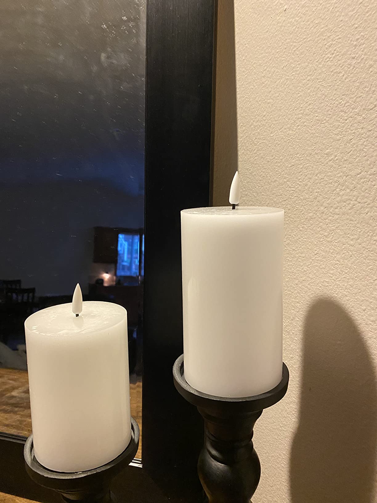 $6/mo - Finance Girimax Teal Blue Flameless Pillar Candles with Remote ...