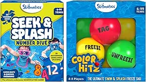Amazon.com: Skillmatics Seek & Splash Number Dive & Color Hitz Bundle ...