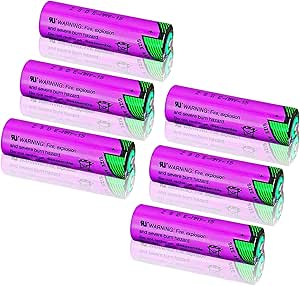 Amazon.com: TCTDJPCHP ★6-Pack★ SL-760 3.6V 2200mAh AA Lithium Battery ...