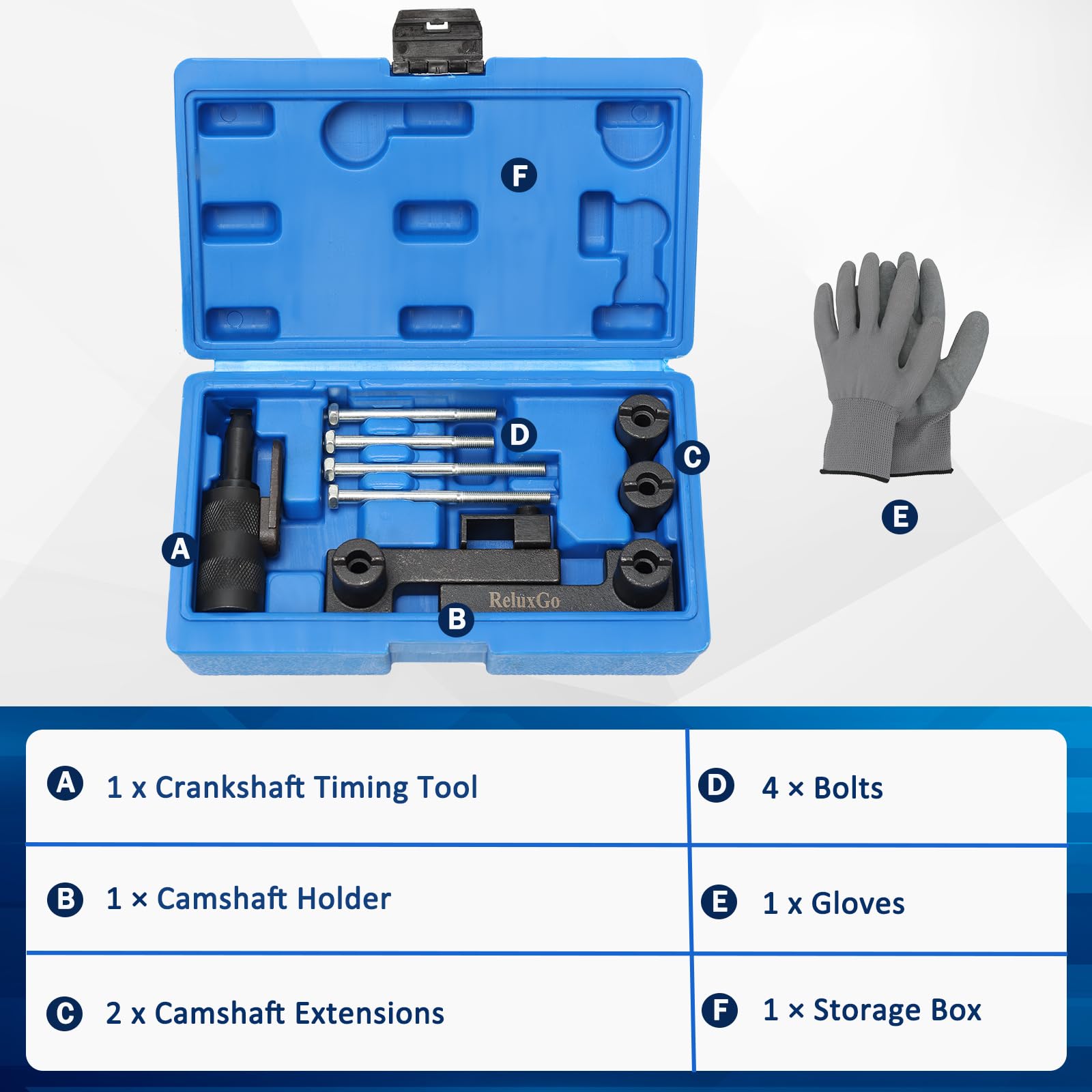 Snapklik.com : ReluxGo Camshaft & Crankshaft Timing Locking Tool Kit ...