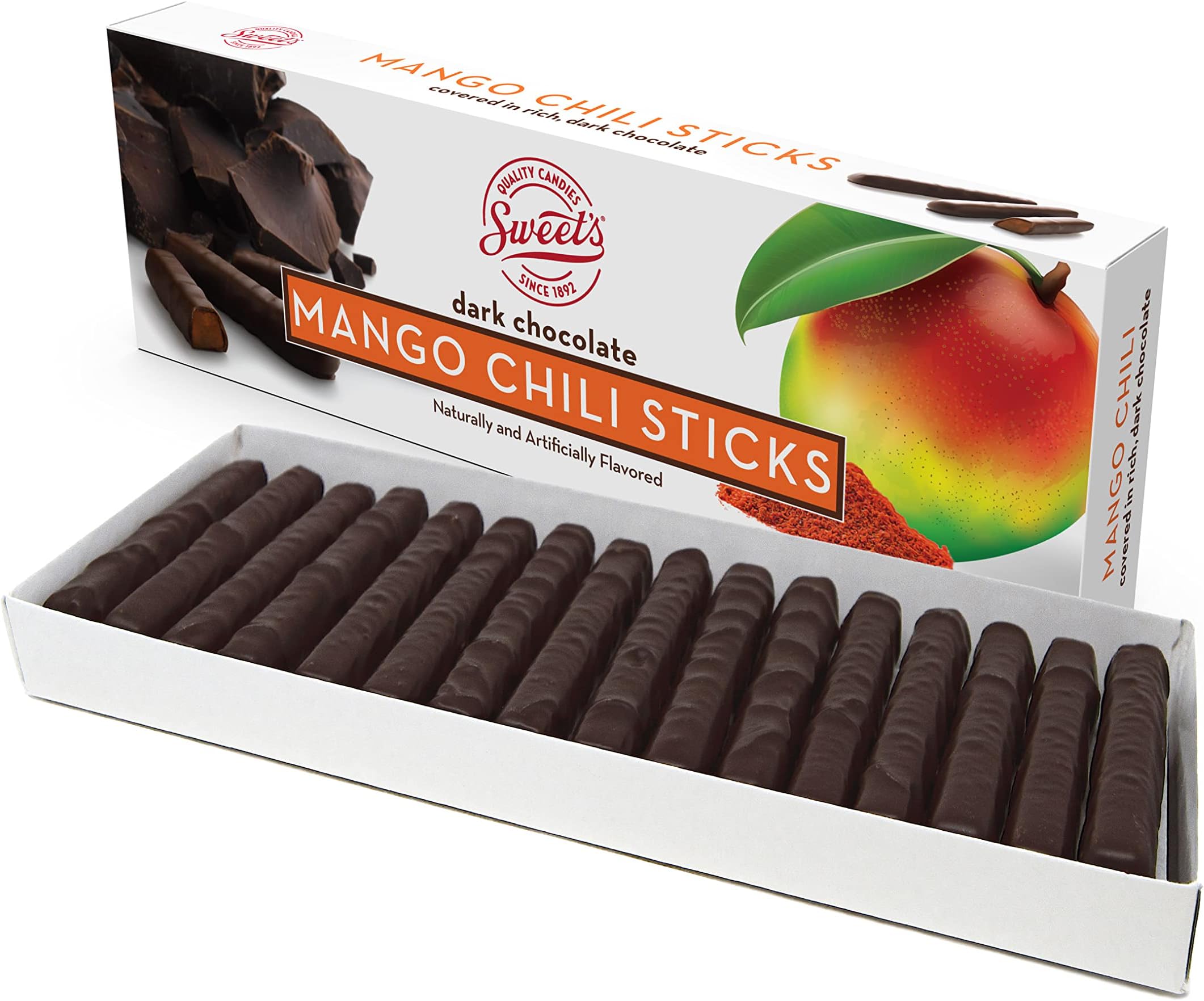 Amazon.com : Sweet Candy Company Dark Chocolate Mango Chili Sticks ...