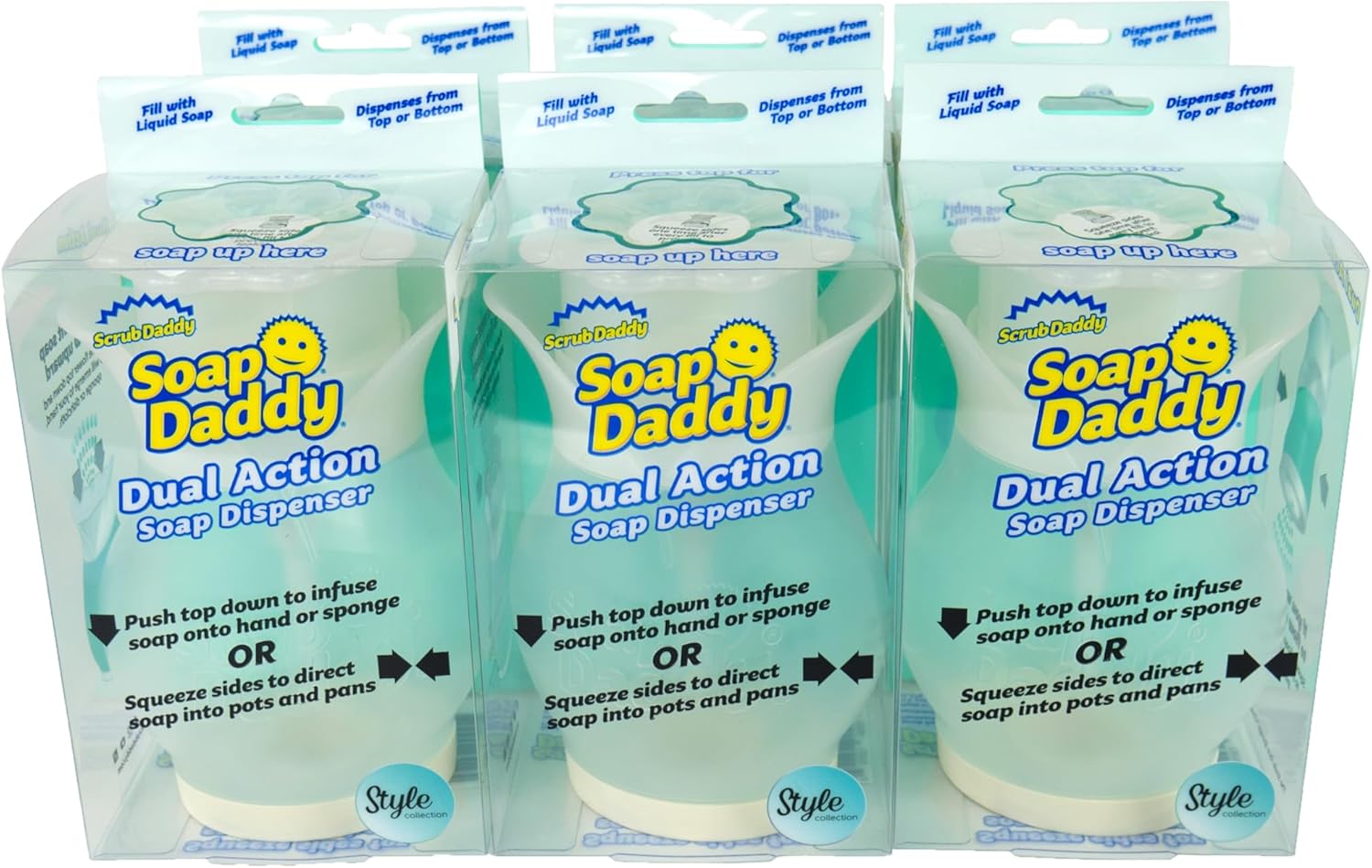Amazon.com: Scrub Daddy Soap Daddy - Dual-Sided Liquid Dish Soap ...