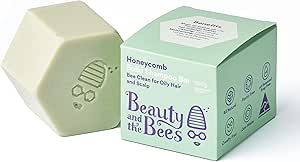 Beauty and the Bees Bee Clean pH Balanced Shampoo Bar for Oily Hair and ...