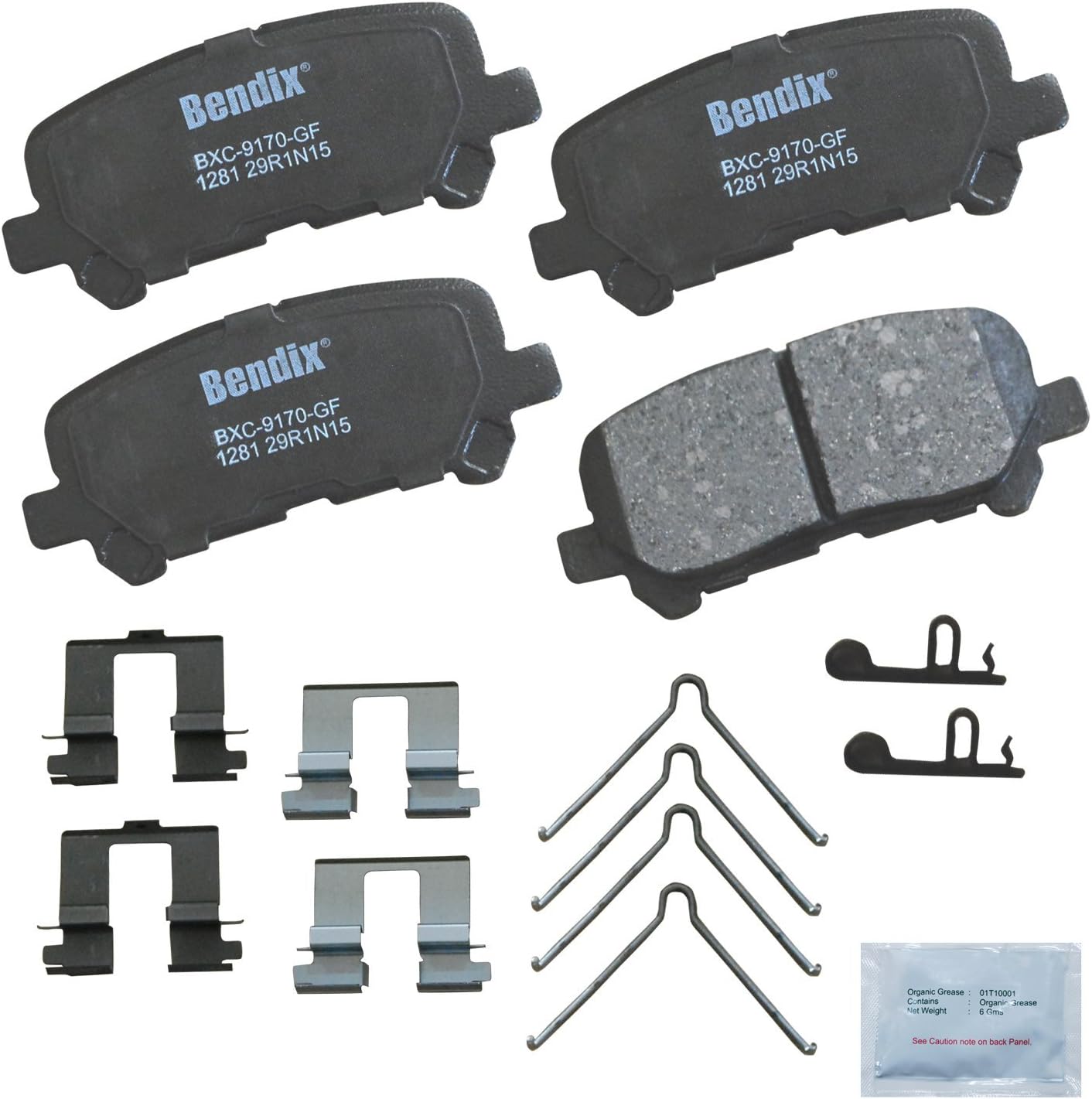 Amazon.com: Bendix Priority 1 Ceramic Rear Disc Brake Pad Set for Acura ...