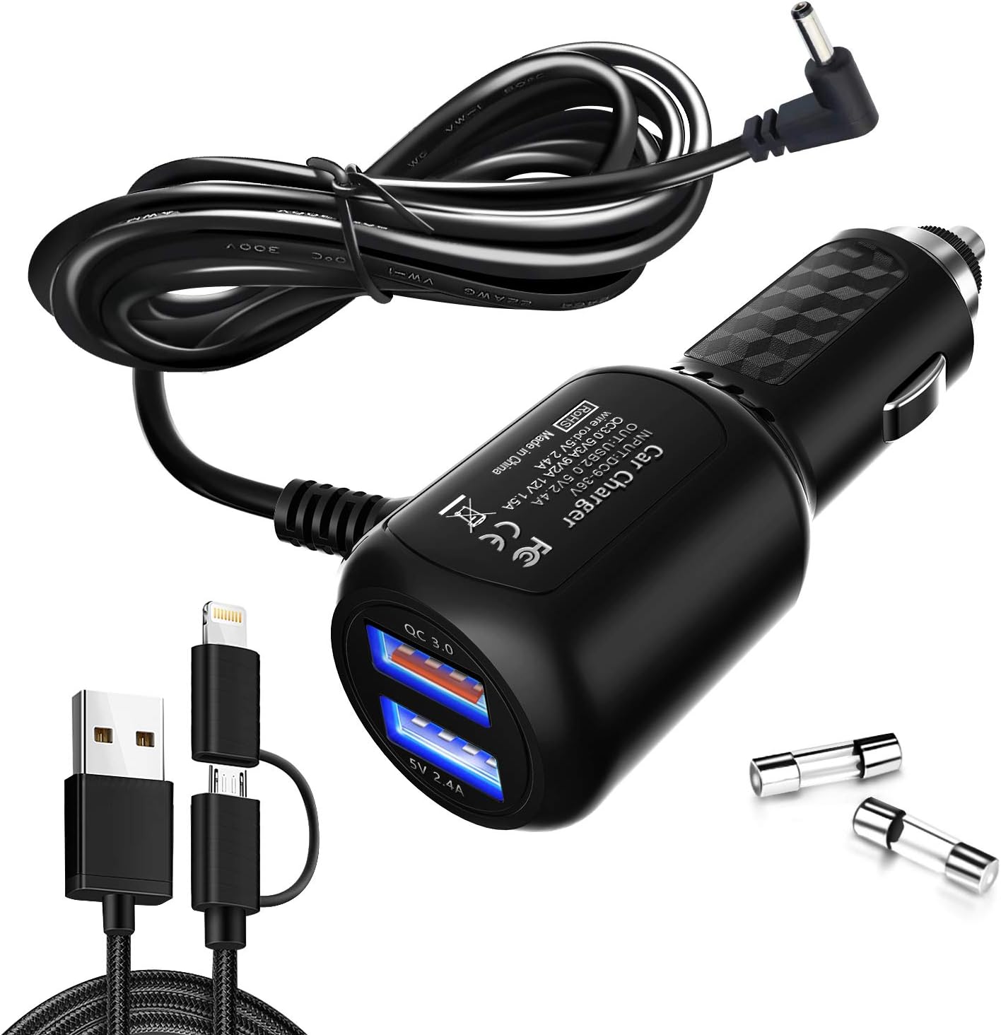 Amazon.com : Radar Detector Power Cord DC3.5 plug,For Cobr a RAD 480i ...