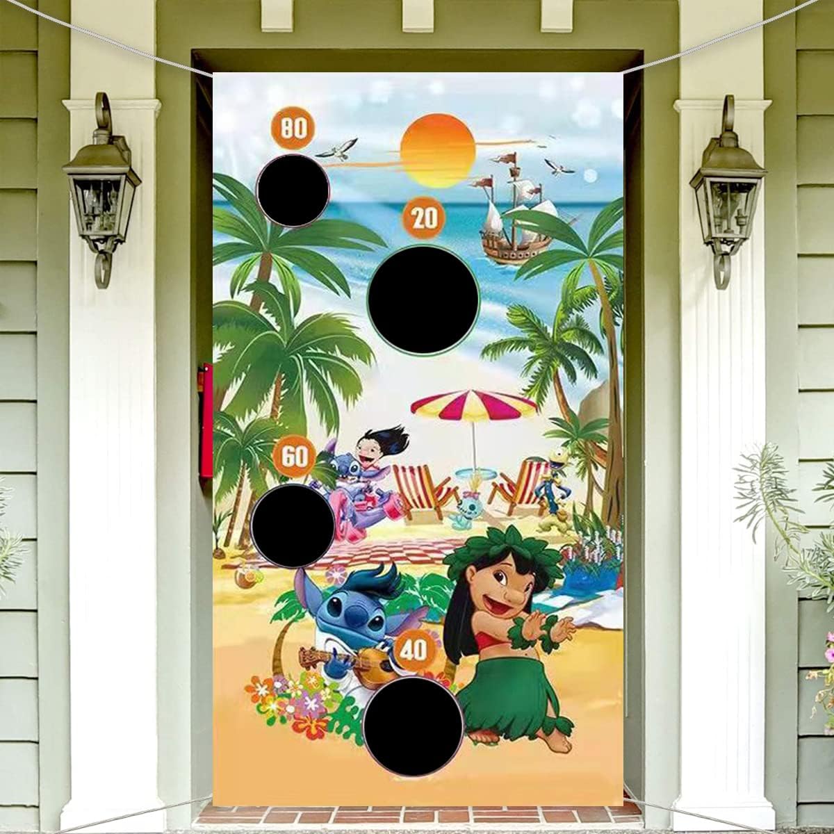 lilo & Stitch Toss Games Banner with Bean Bags Backdrop Photo ...
