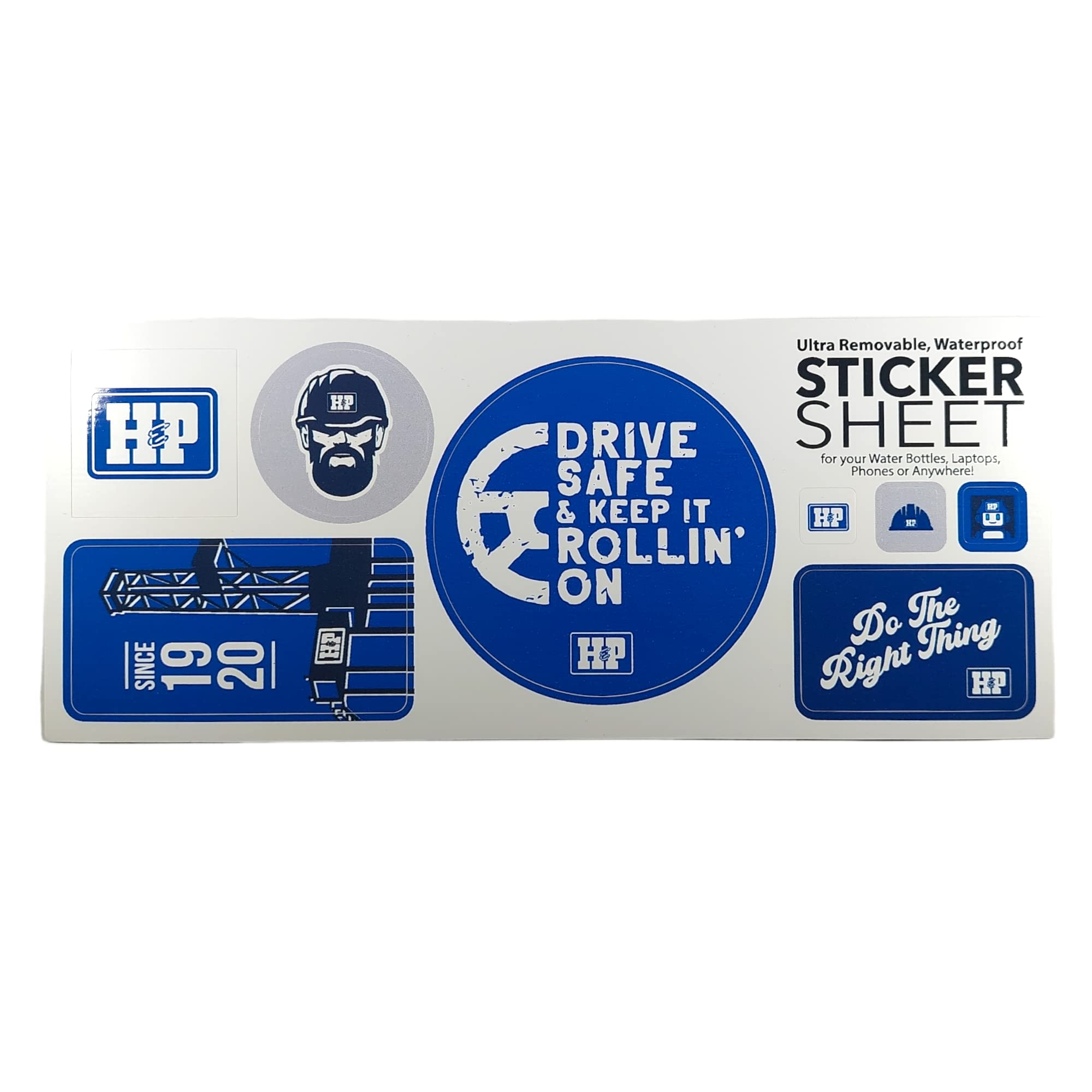 H&P Sticker Sheet: Hardhat/Decals, Value Pack. Great for The Roughneck ...