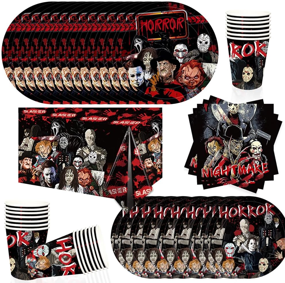Amazon.com: Horror Movie Party Decorations Kit，Horror Party Decorations ...