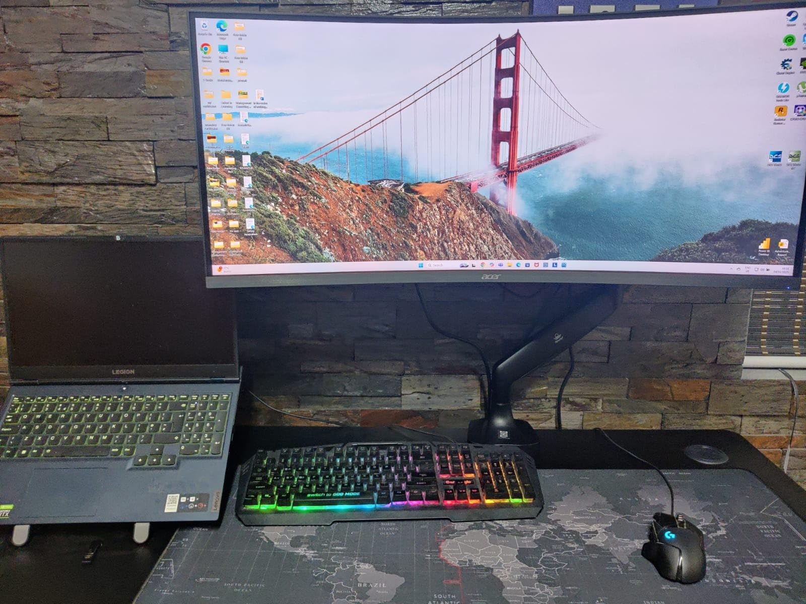 Acer ED270 X2 27 Inch Full HD 1500 R Curved Gaming Backlit LED LCD ...