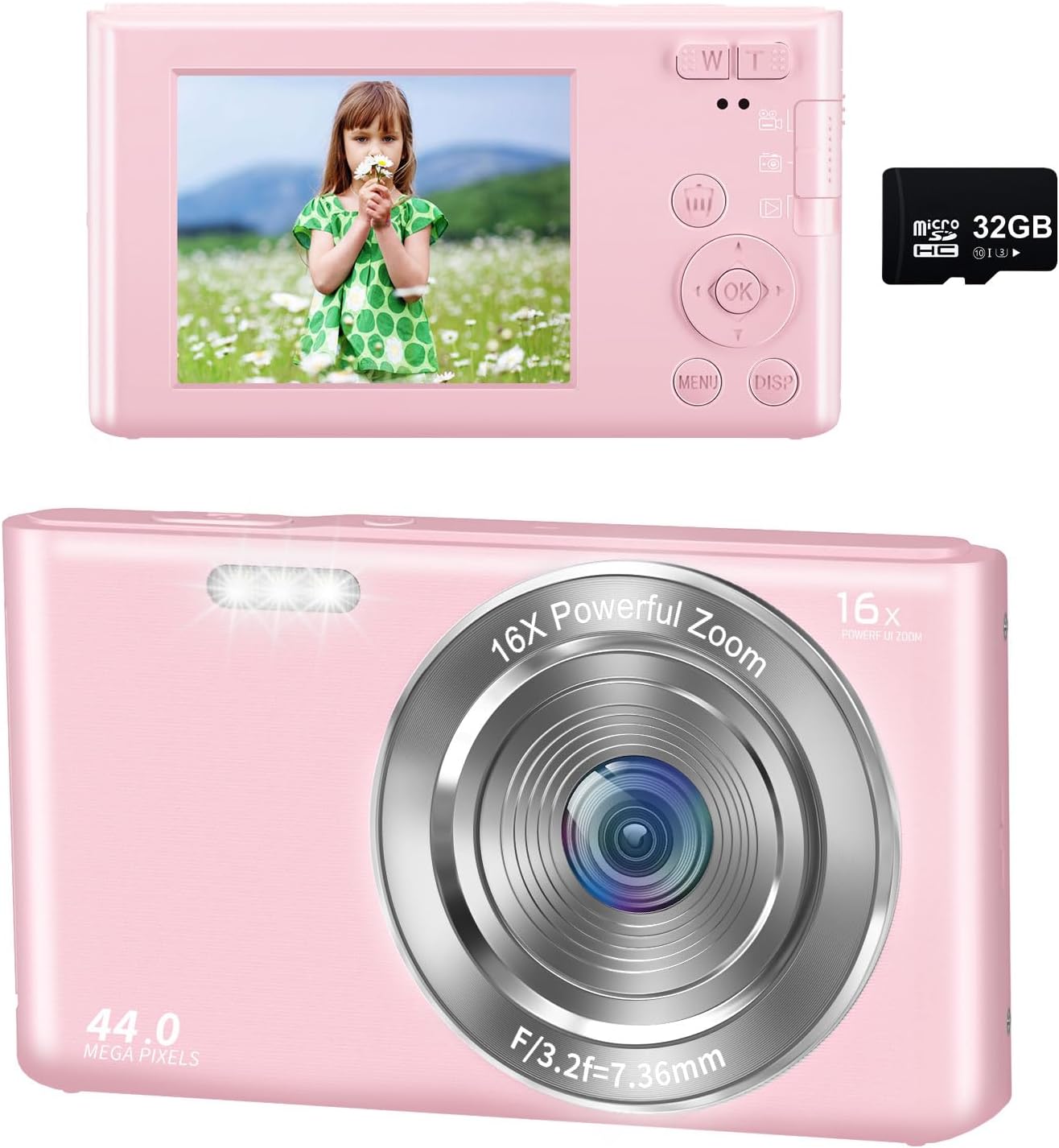 Amazon.com : VJIANGER 4K Kids Camera - 32GB SD Card, 16X Zoom, Compact ...