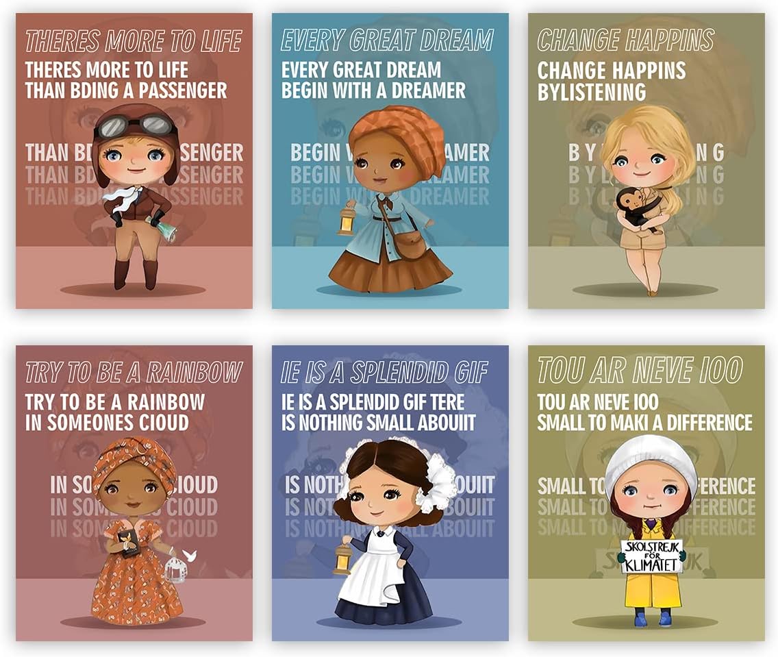 Amazon.com: Motivational Wall Art Canvas Prints,Inspirational Feminist ...