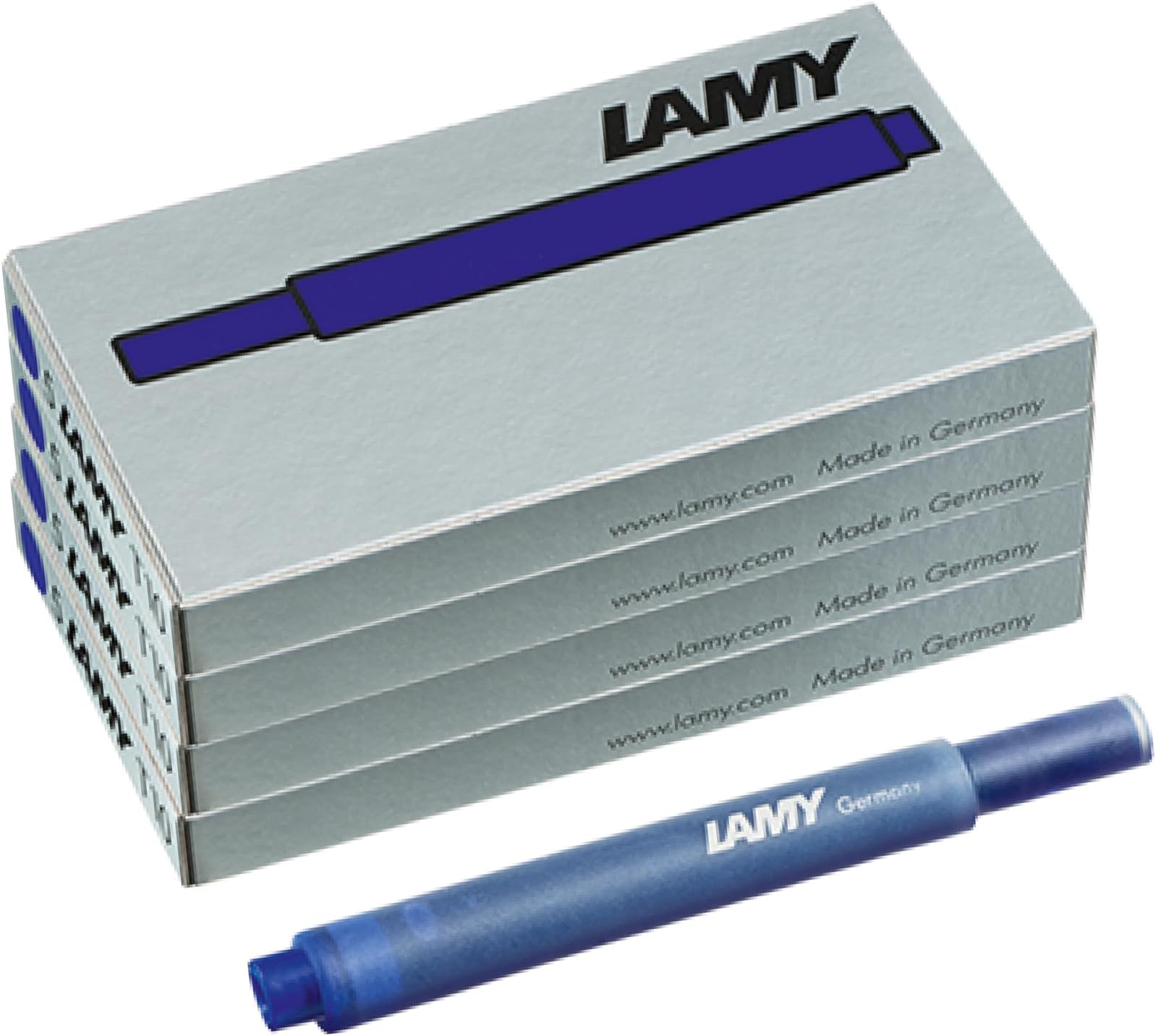 LAMY T10 Set of 4 Ink Cartridges with Large Ink Supply, Suitable for ...