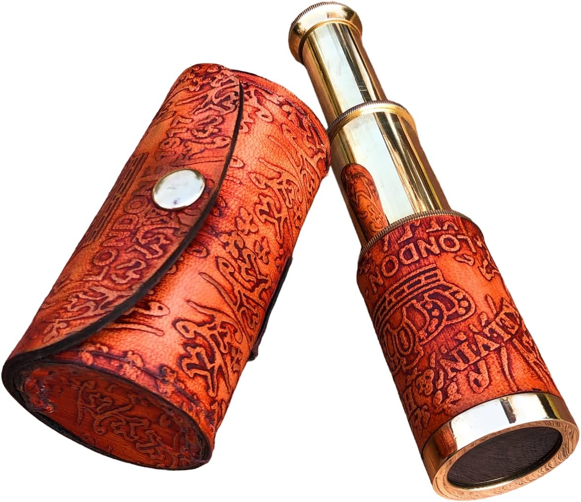Amazon.com: Vintage Marine Handheld Brass Telescope Nautical Captain ...