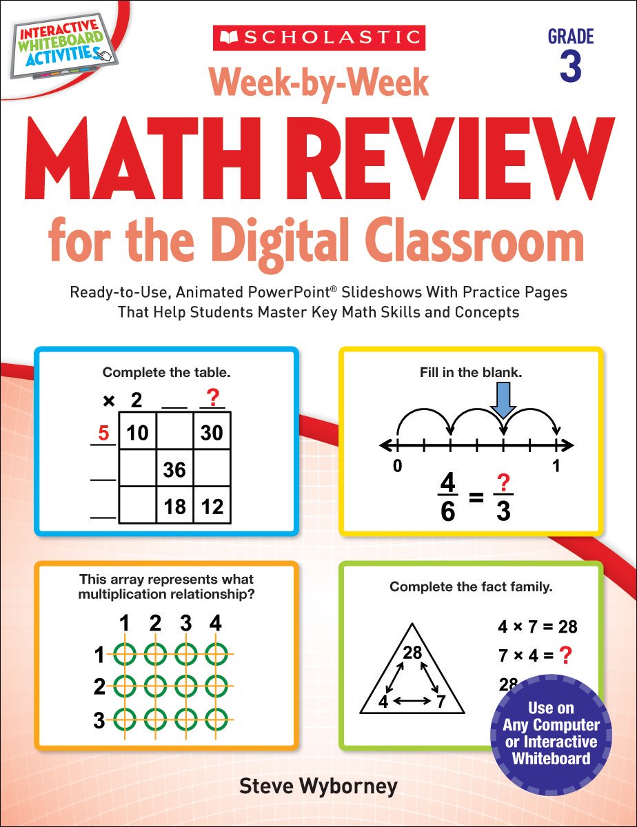 Week-by-Week Math Review for the Digital Classroom: Grade 3: Ready-to ...