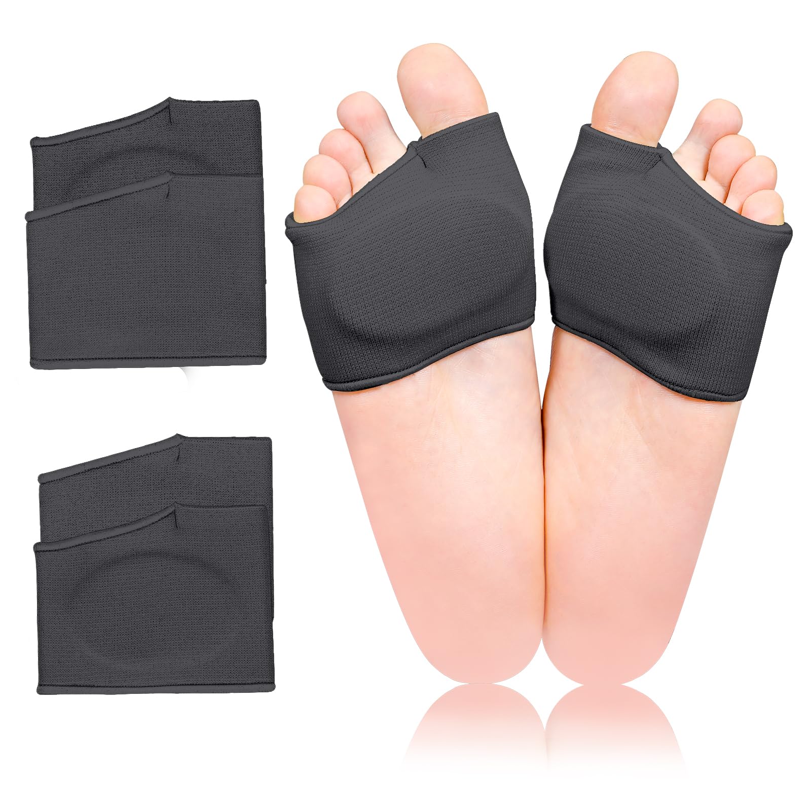 Amazon.com: 2 Pairs Metatarsal Pads with Gel Pad for Women and Men，Foot Pads Provides Relief for ...