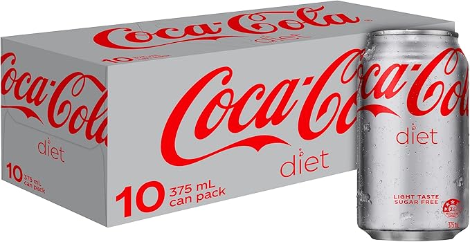 Coca-Cola Diet Soft Drink Multipack Cans 10 x 375mL : Amazon.com.au ...