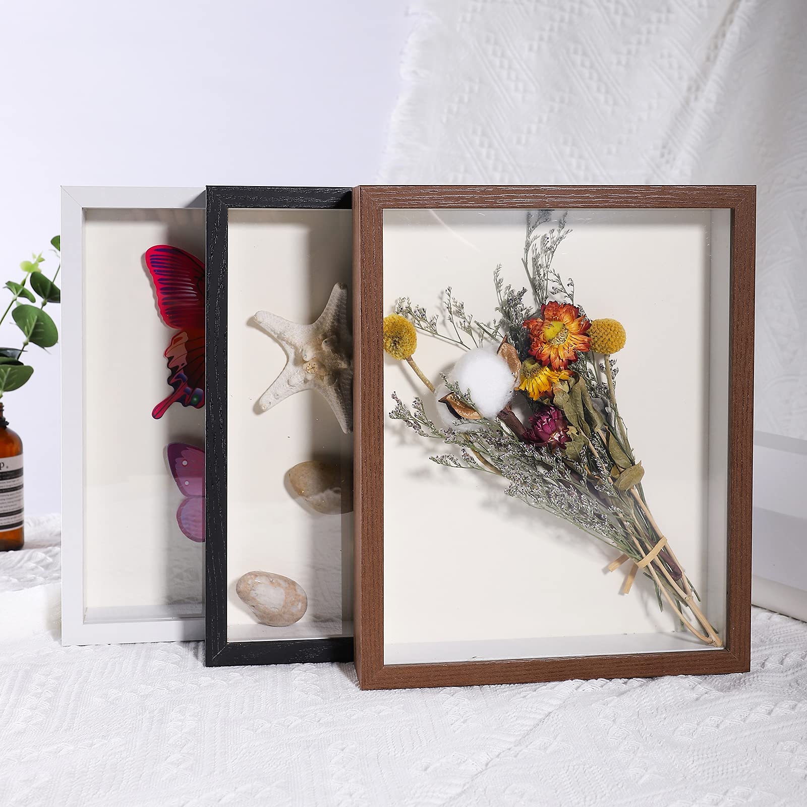 Sainyarh 8x10 Shadow Box Frame in Black with 12 Pack Colorful ...