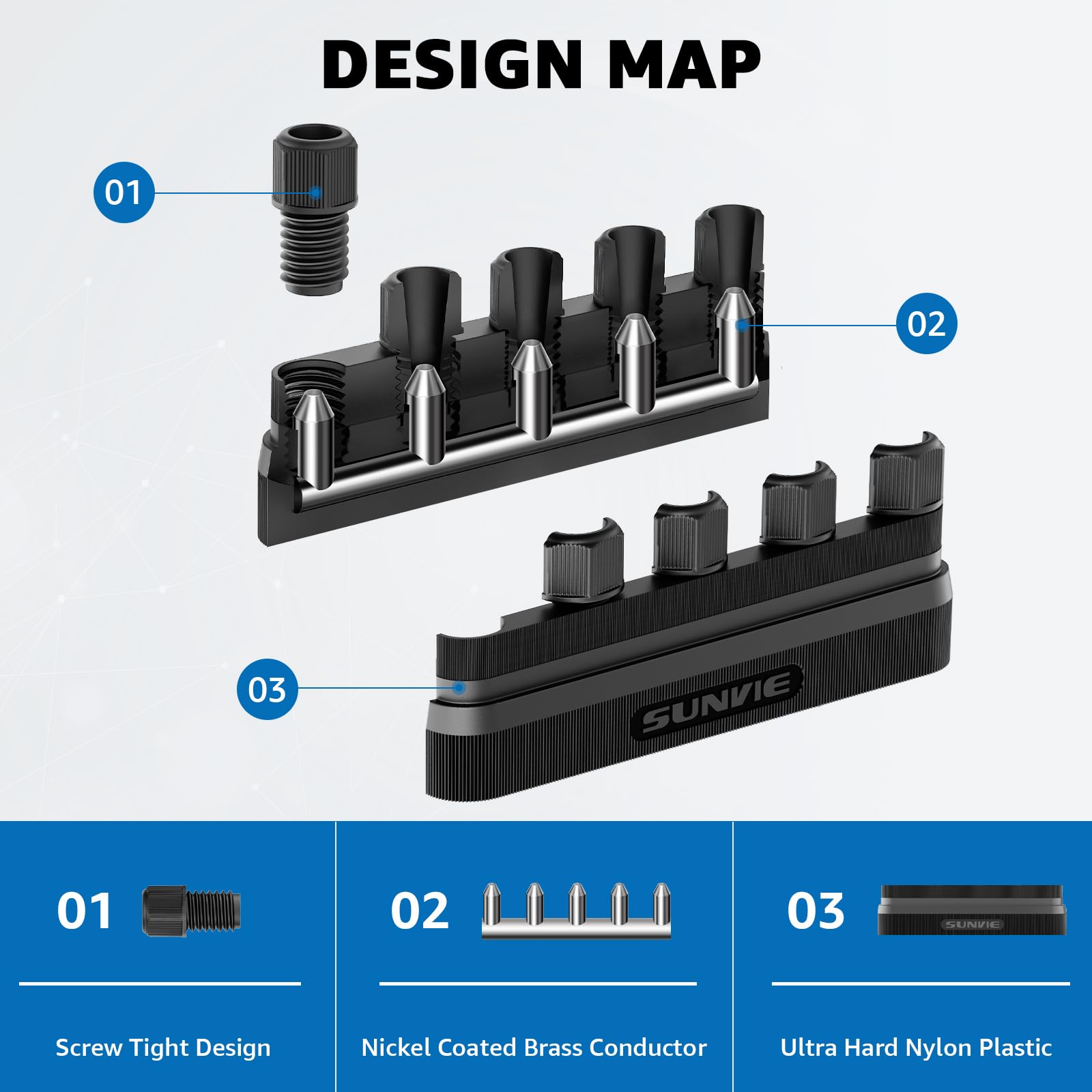 Snapklik.com : SUNVIE Low Voltage Wire Connector 5-Way Landscape ...