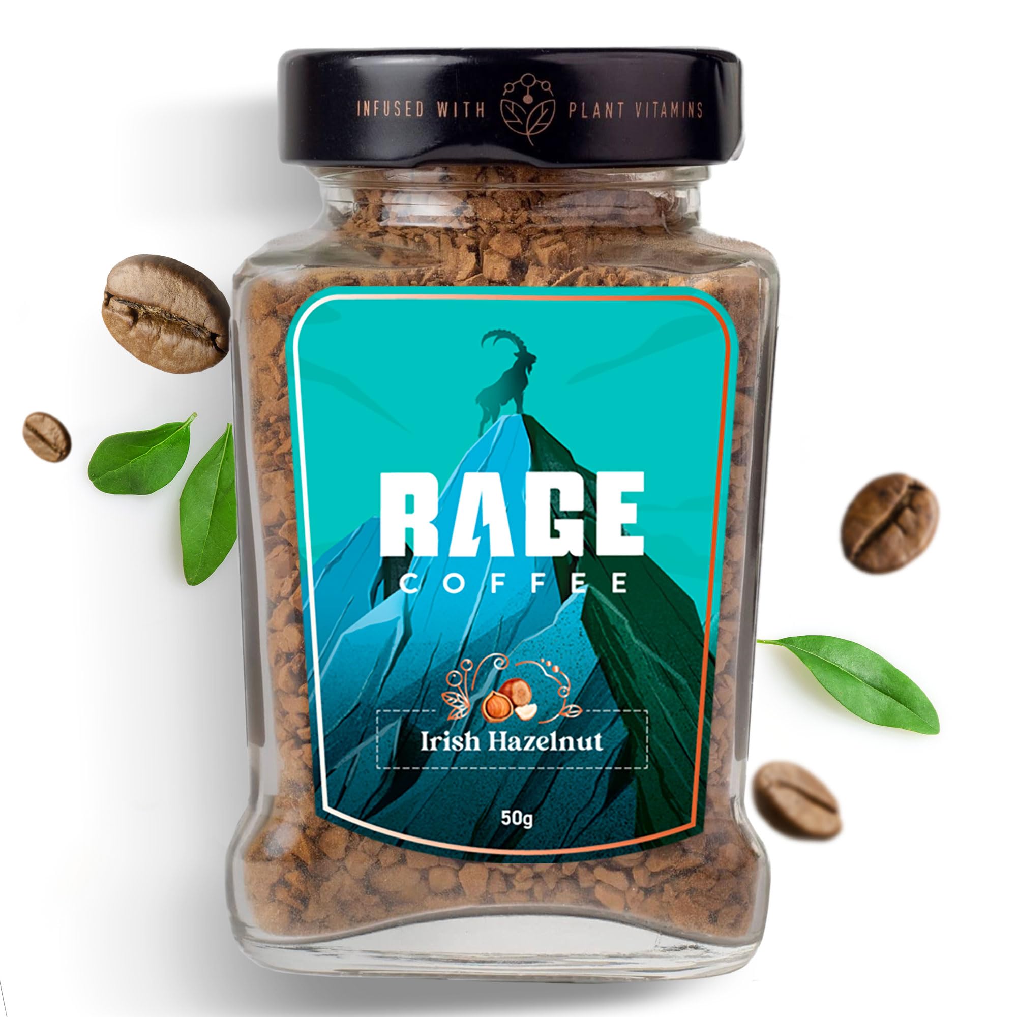 Buy RAGE COFFEE Irish Hazelnut - Flavored Instant Coffee Powder for ...