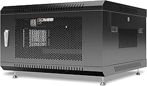 Amazon.com: Sysracks - 6U Network Rack Wall Mount -Mesh Vented - Locking Server Cabinet - AV ...