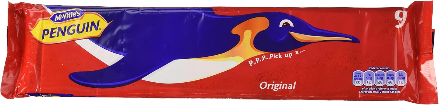 McVitie's Penguin Original Bars, 9 x 20.3g : Amazon.co.uk: Grocery