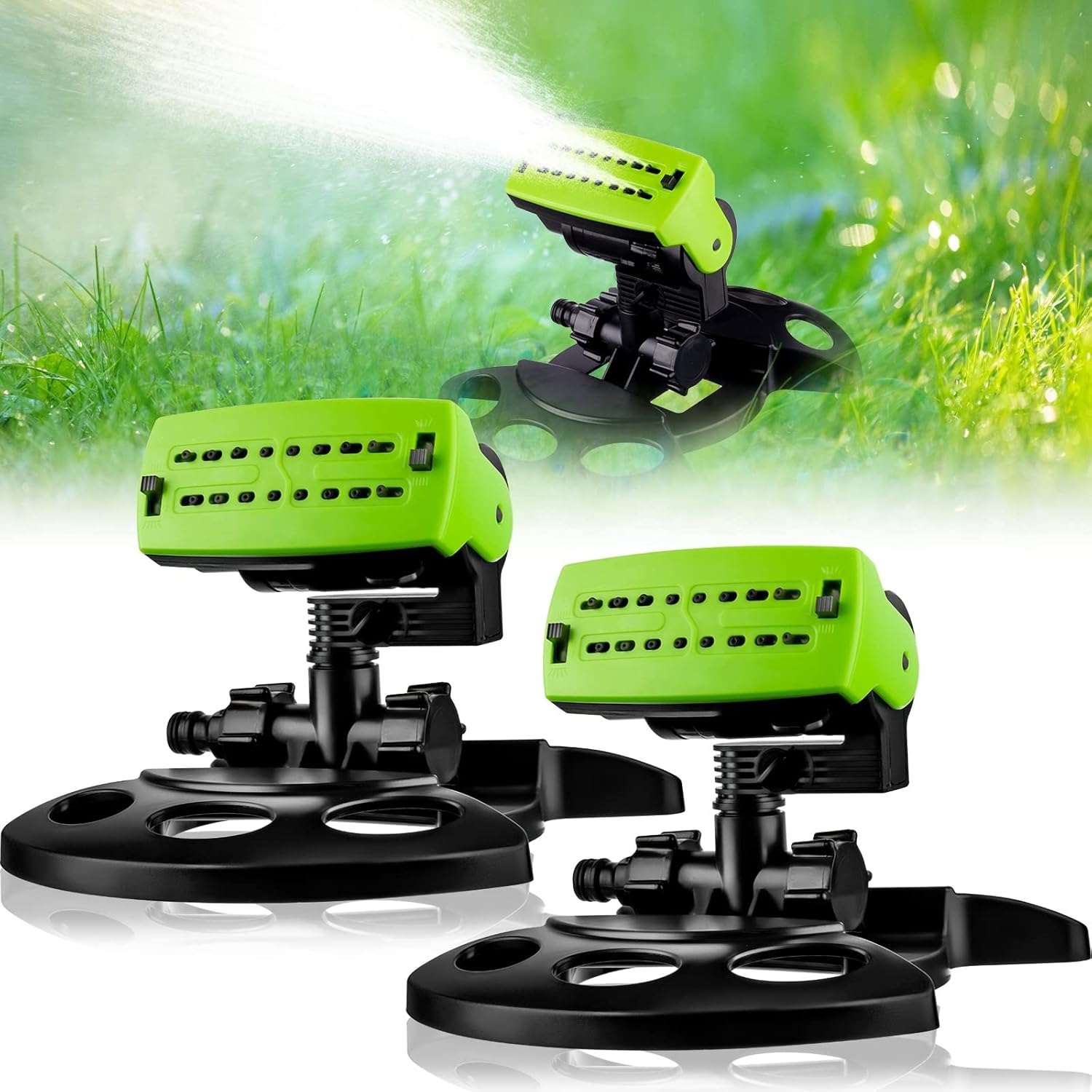 Amazon.com : Hoolerry 2 Pcs Oscillating Sprinklers for lawn Mini Garden ...