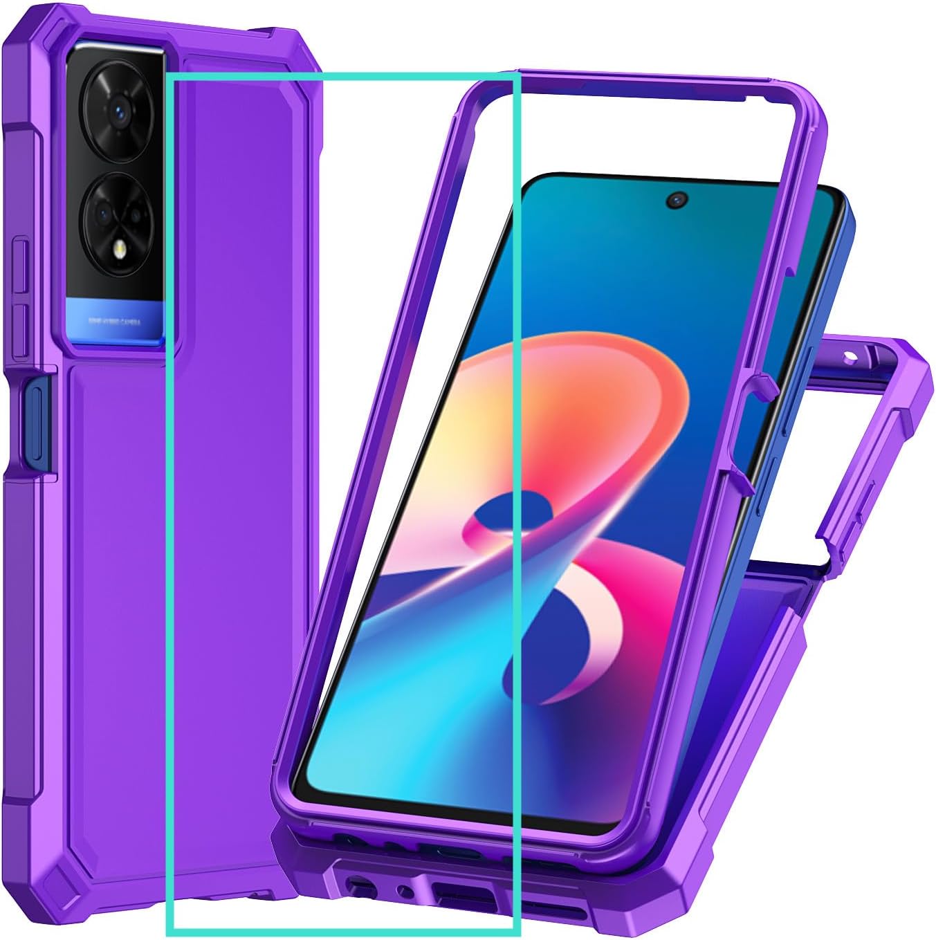 Amazon.com: for TCL 50 XE 5G Case with Screen Protector,TCL 50 XE Phone ...