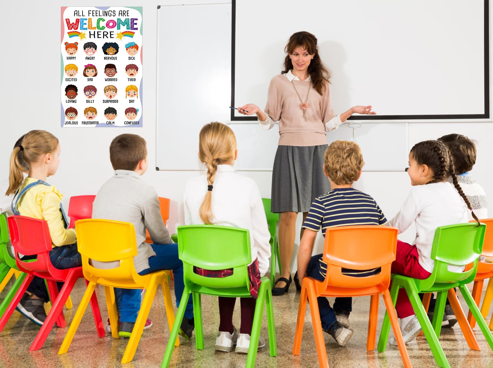 Snapklik.com : Feelings Chart Poster For Kids Emotions Chart Learning ...