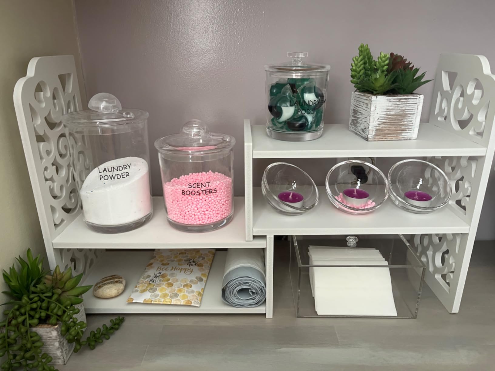 $6/mo - Finance Large Capacity Laundry Room Organization Jars, 3 Pcs ...