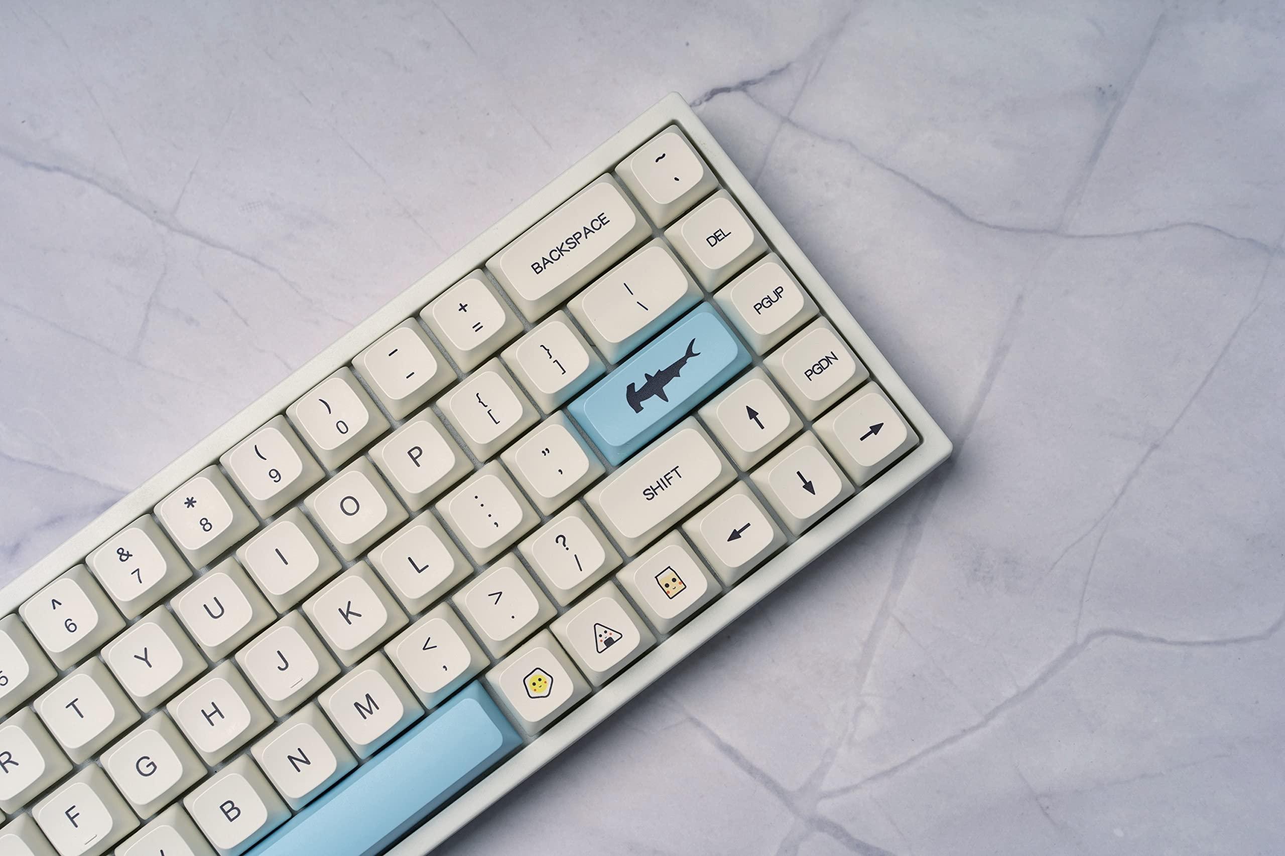 Snapklik.com : FKZ Sea Salt&Milk Cow Custom Keycaps,XDA Profile Keycaps ...