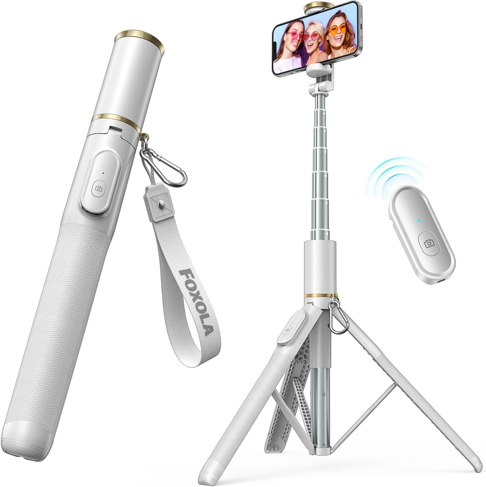 Amazon.com: FOXOLA 61" Phone Tripod & Selfie Stick, Extendable All-in-1 ...