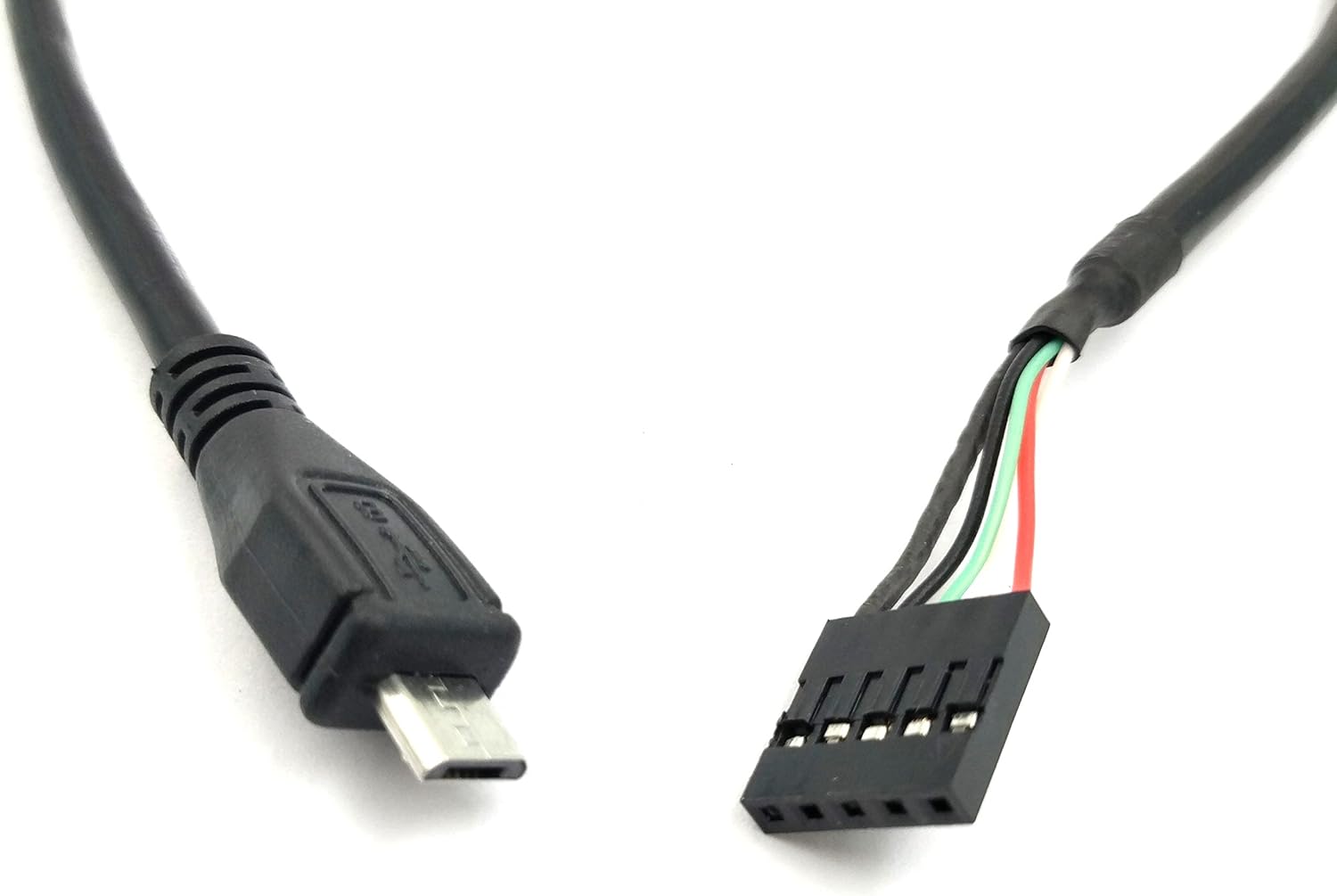 Duttek (2-Pack) 50CM 5 Pin Motherboard Female Header to Micro USB Male ...