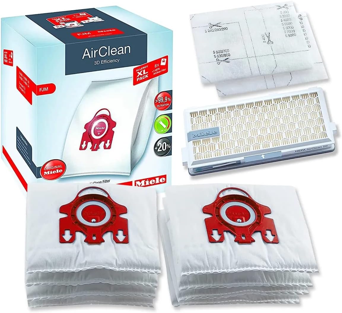 Miele AirClean 3D Allergy XL-Pack, FJM FilterBags : Amazon.ca: Home