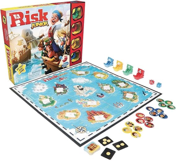 Amazon.com: Hasbro Gaming Risk Junior : Strategy Board Game; A Kid's ...