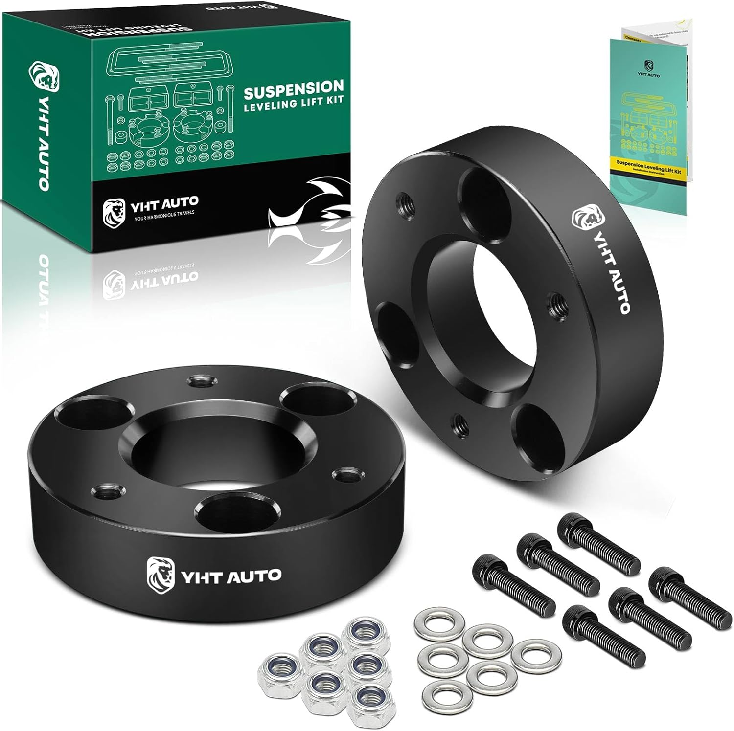 Amazon.com: YHTAUTO 2 inch Front Leveling Lift Kit, Aluminum Strut ...