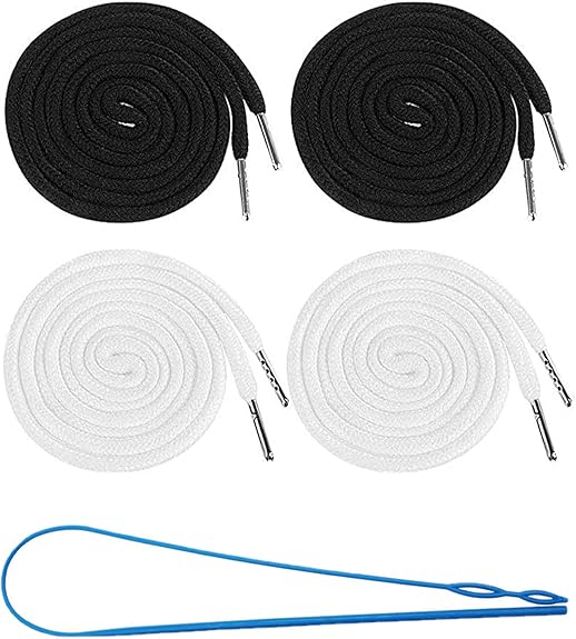 4 Pcs Drawstring Cord, Drawstring Cords with Easy Threaders Drawstring ...